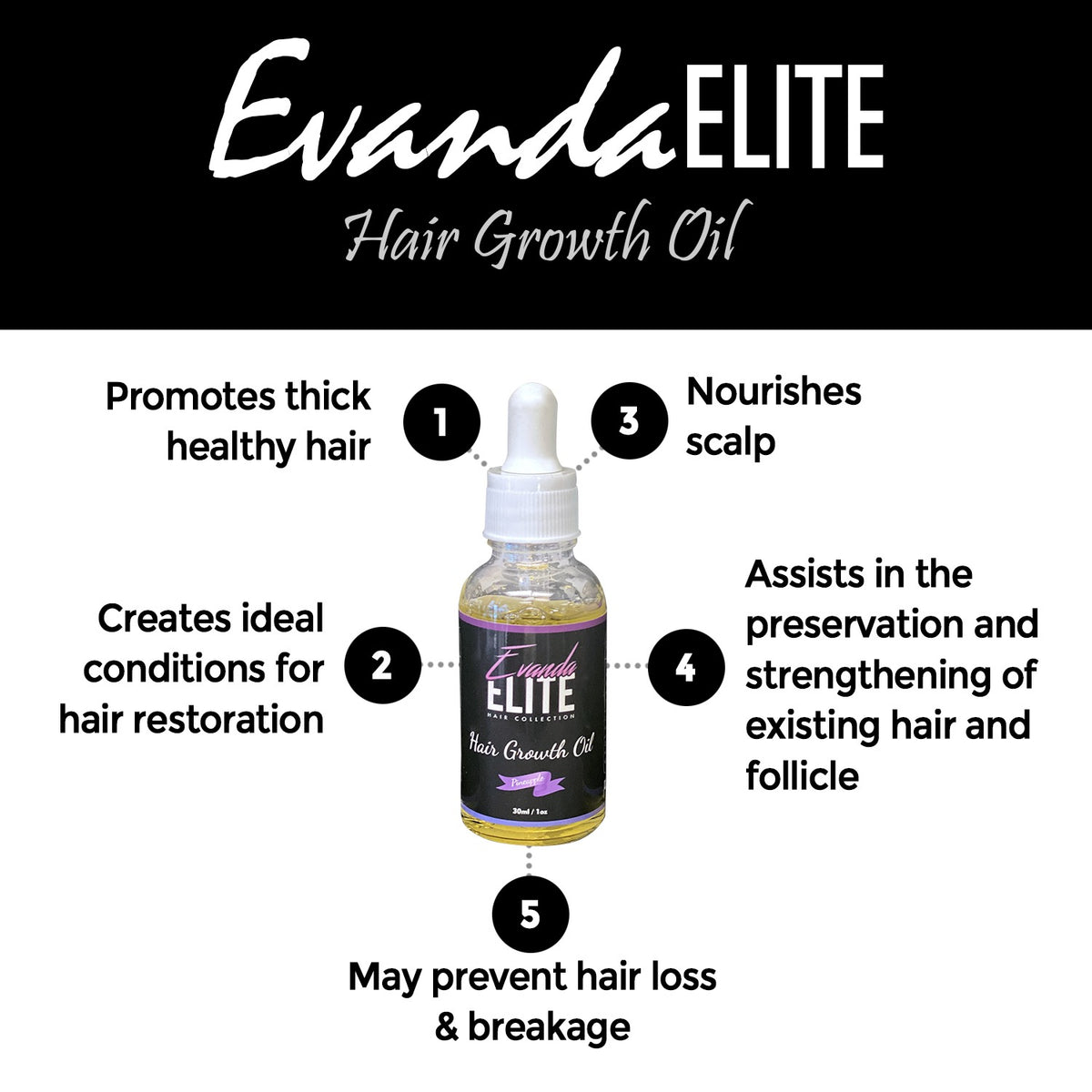 Pineapple Hair Growth Oil – Evanda Elite Hair
