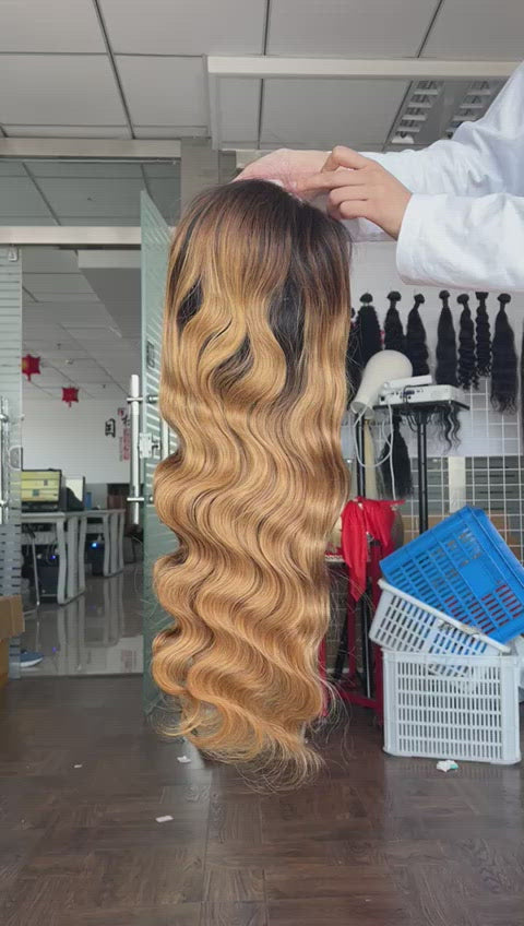 HONEY BLONDE Frontal Wig – Evanda Elite Hair